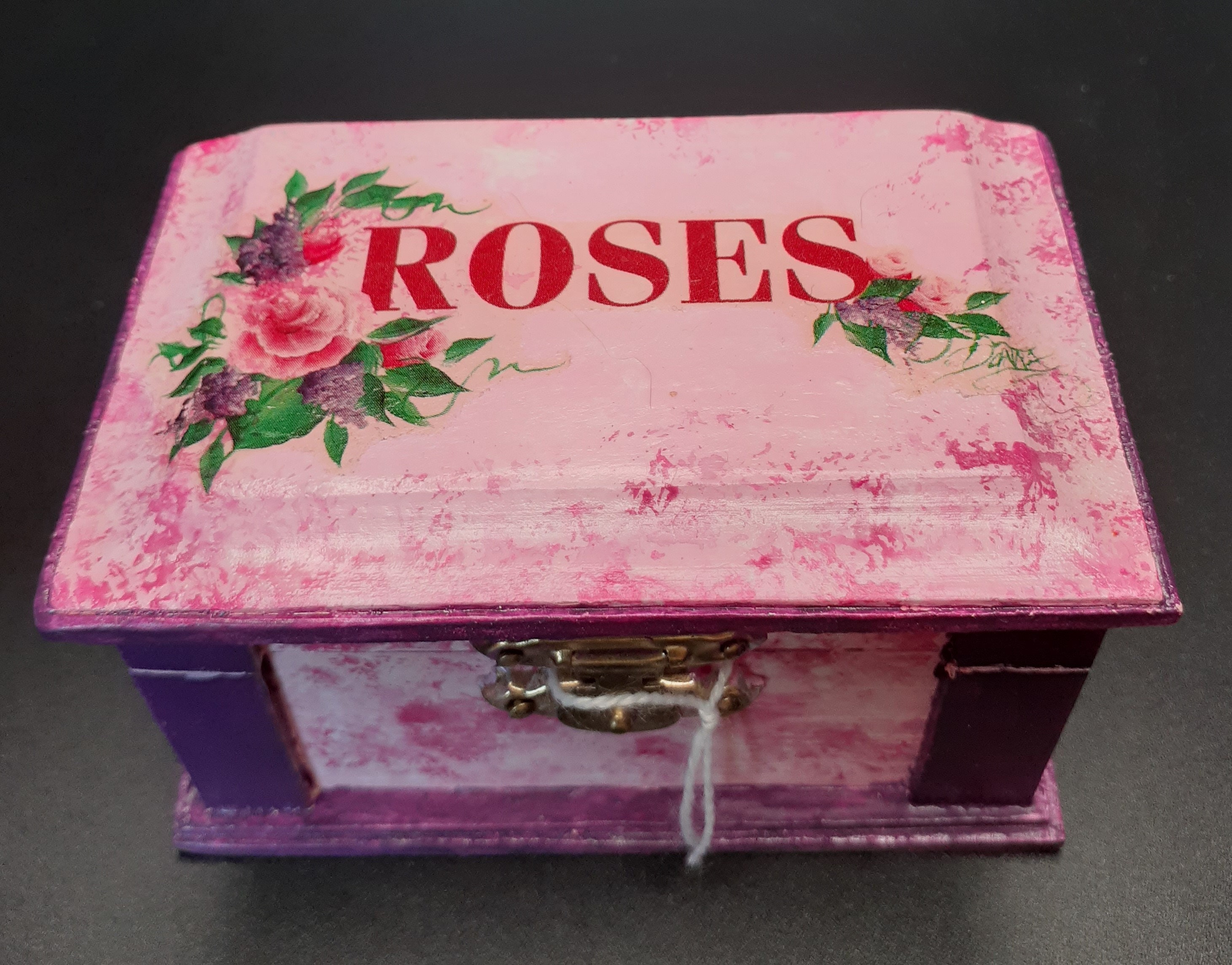 Hand-painted Wooden Boxes With Decals - Etsy