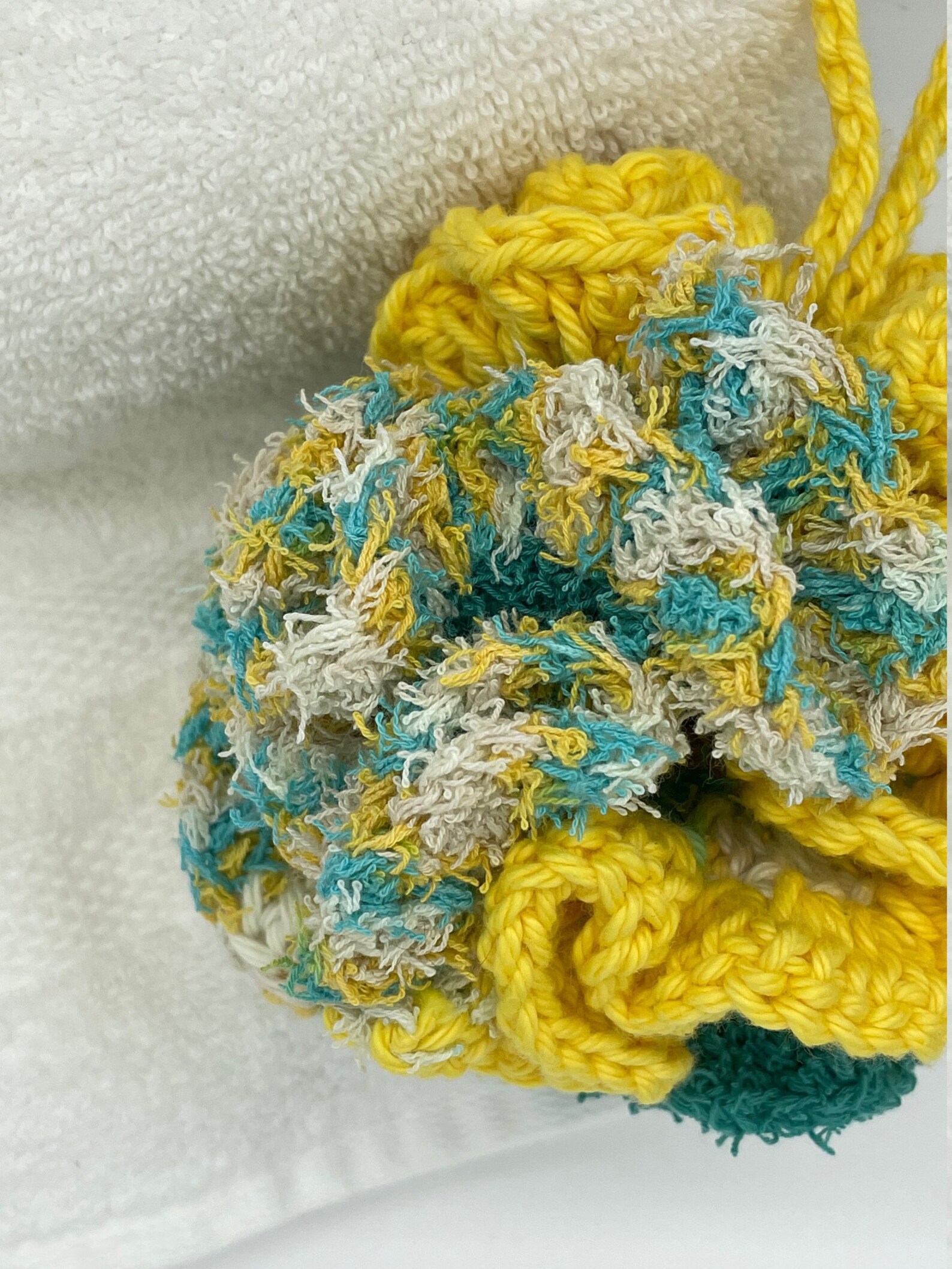 Cotton Shower Loofah Crocheted Shower Pouf Eco Friendly - Etsy Canada