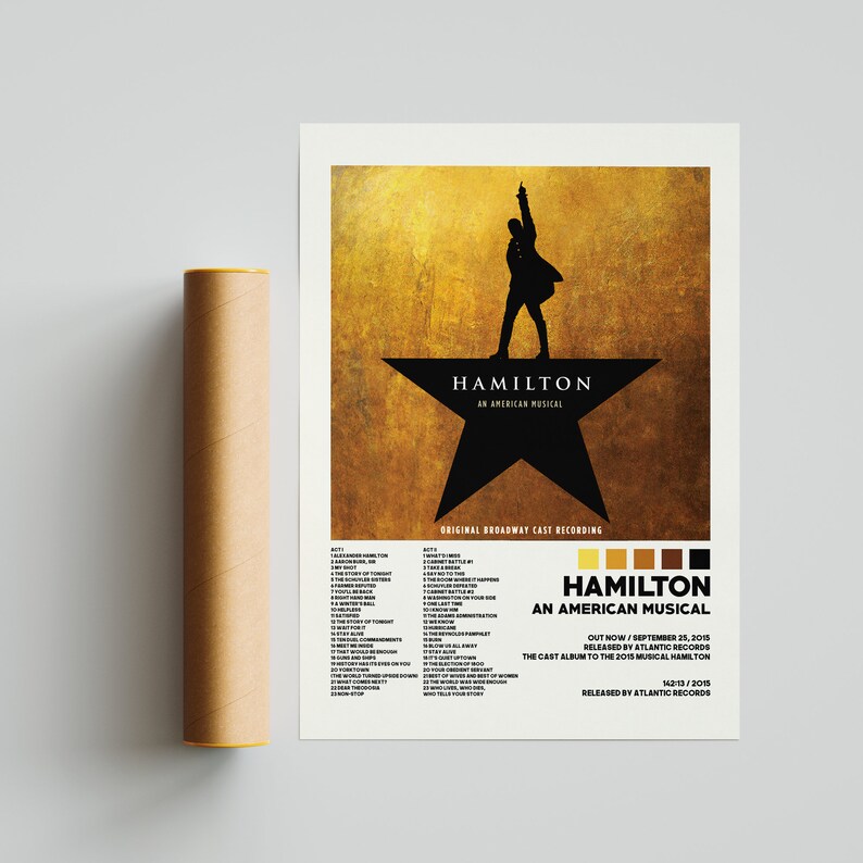 Hamilton An American Musical Poster / Album Cover Poster | Etsy