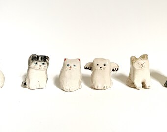 Very Tiny Cat. Miniature Ceramic Pottery Cat Figurine. - Etsy