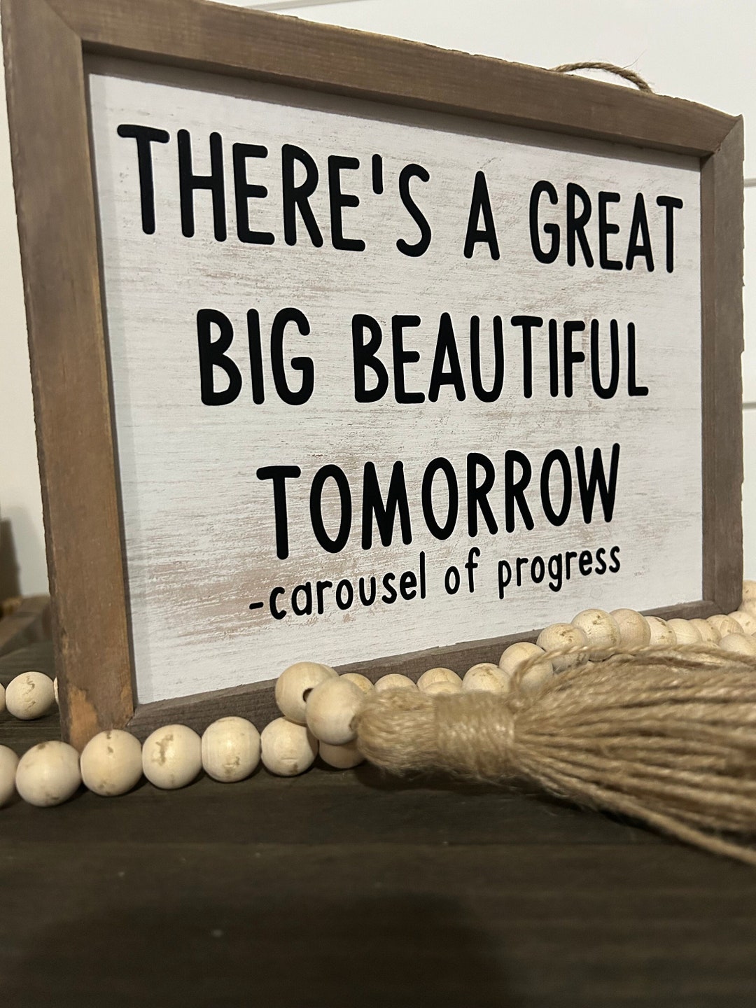 Carousel of Progress Wooden Sign - Etsy