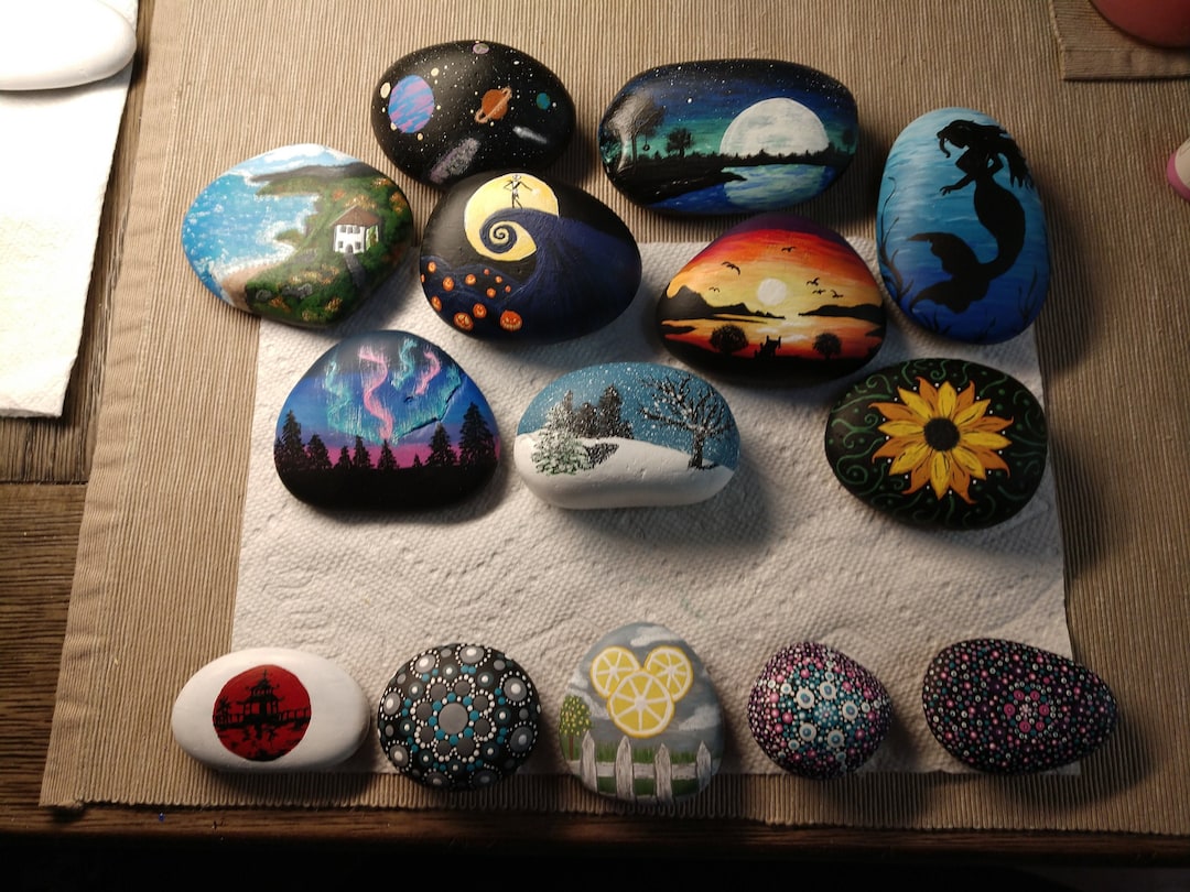 Rock Art Painting - Etsy