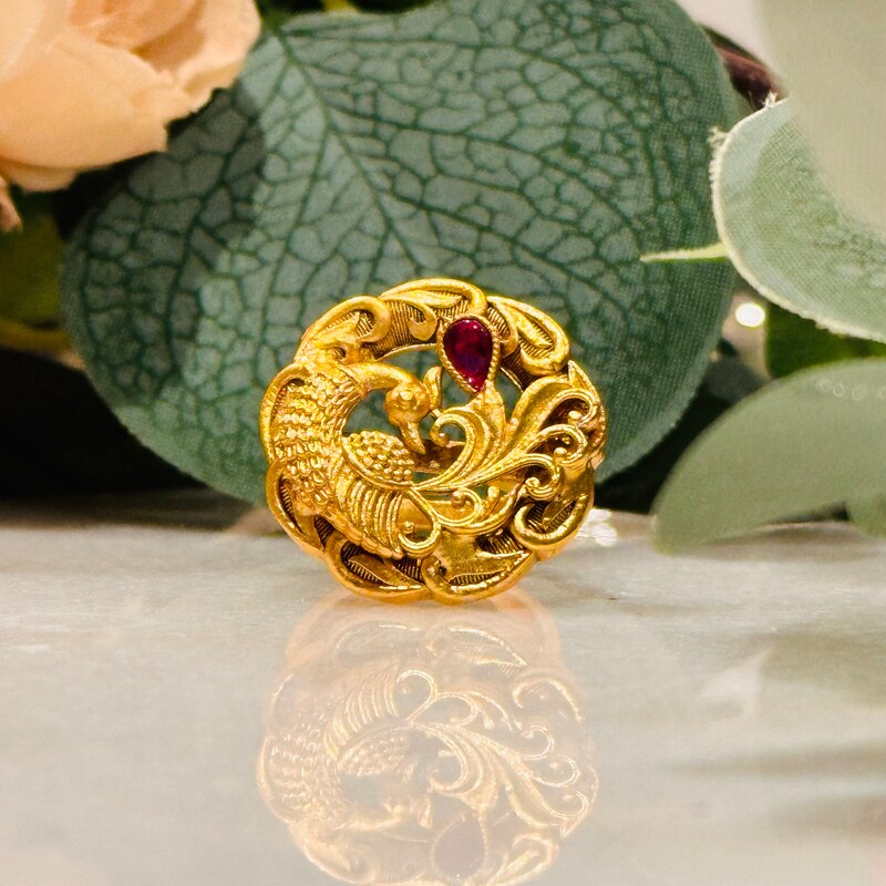 Peacock Ring - Etsy