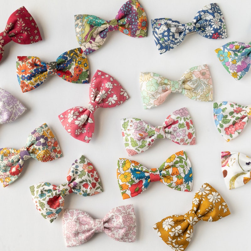 Bow Print Fabric - Etsy UK