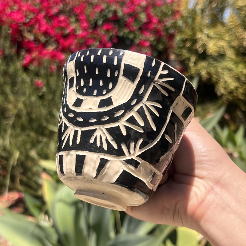 Sgraffito Mug - Etsy