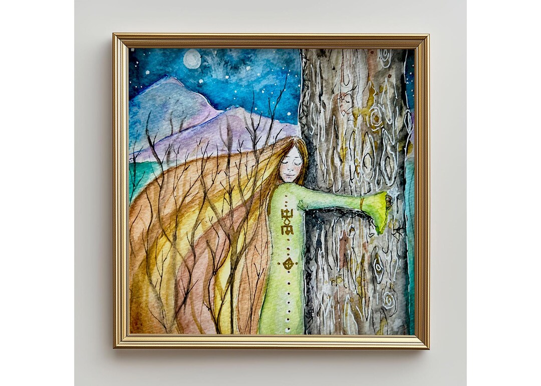 Fine Art Print "you Have My Heart", Original Manda Marble Art. Woman ...