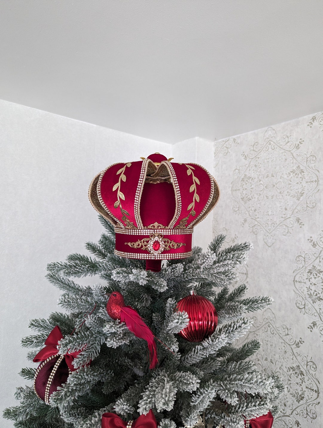 Christmas Tree Topper, Crown Christmas Tree Topper,crown Topper - Etsy