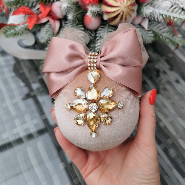 Rhinestone Ornament - Etsy