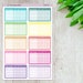WEEKLY HABIT Tracker Table Functional Label Planner Stickers | Etsy