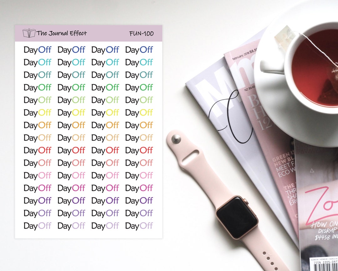 Day off Planner/journal Stickers Functional Planner Stickers ...