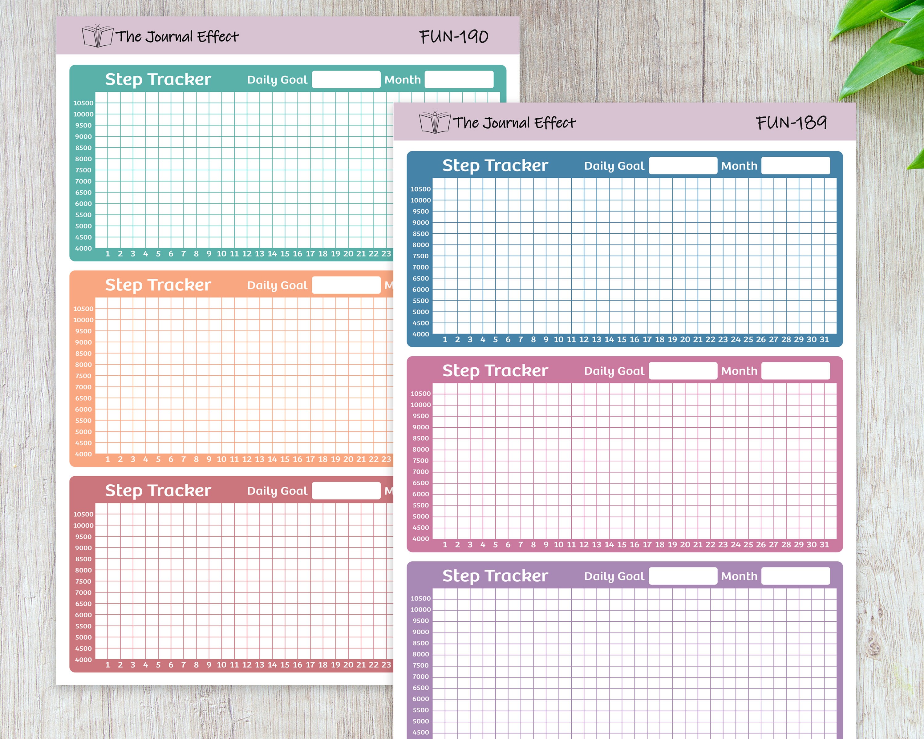 STEP TRACKER Graph Planner/journal Sticker | Etsy