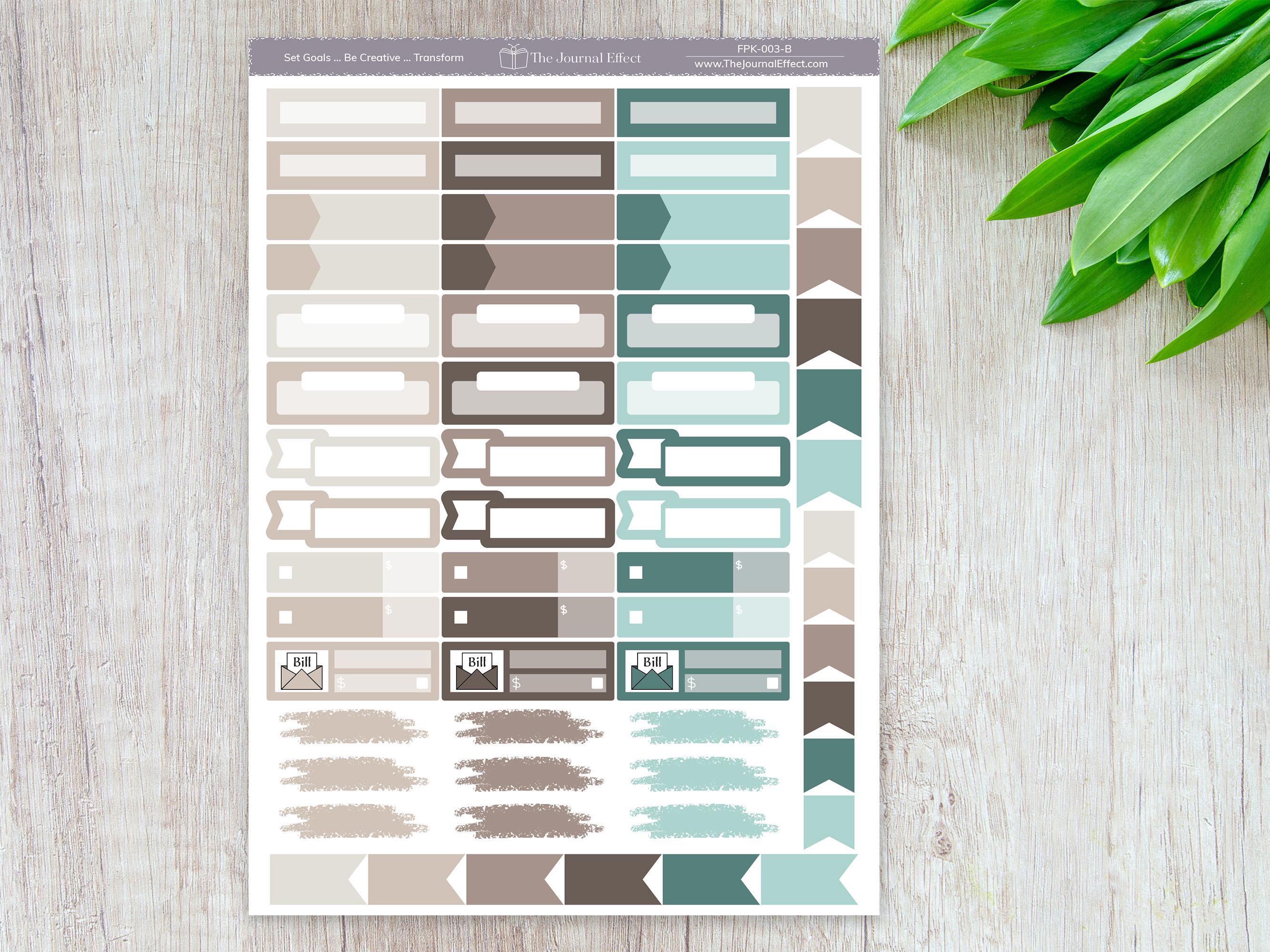 Functional Sticker Variety Pack, Label Planner Stickers, Stationery ...
