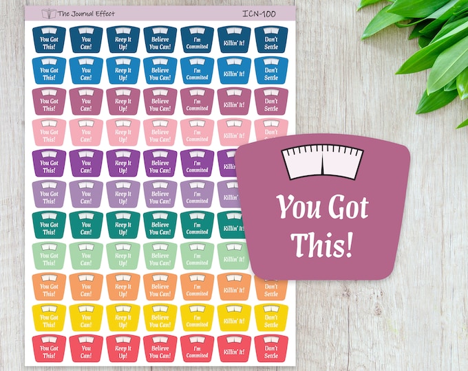 SCALE Weight Tracking Label Stickers - Etsy
