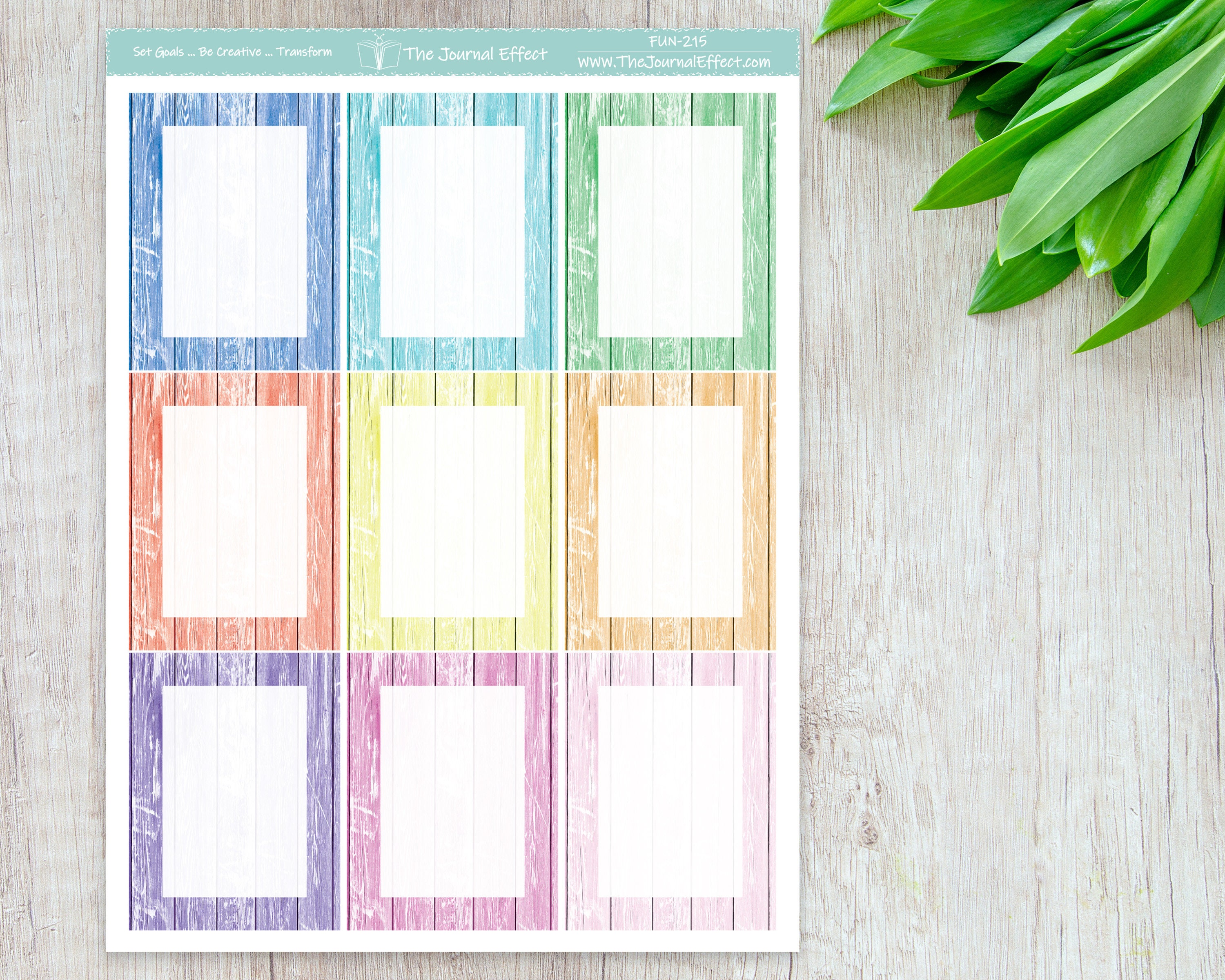 Wood Texture FULL BOXES Functional Label Planner Stickers for - Etsy
