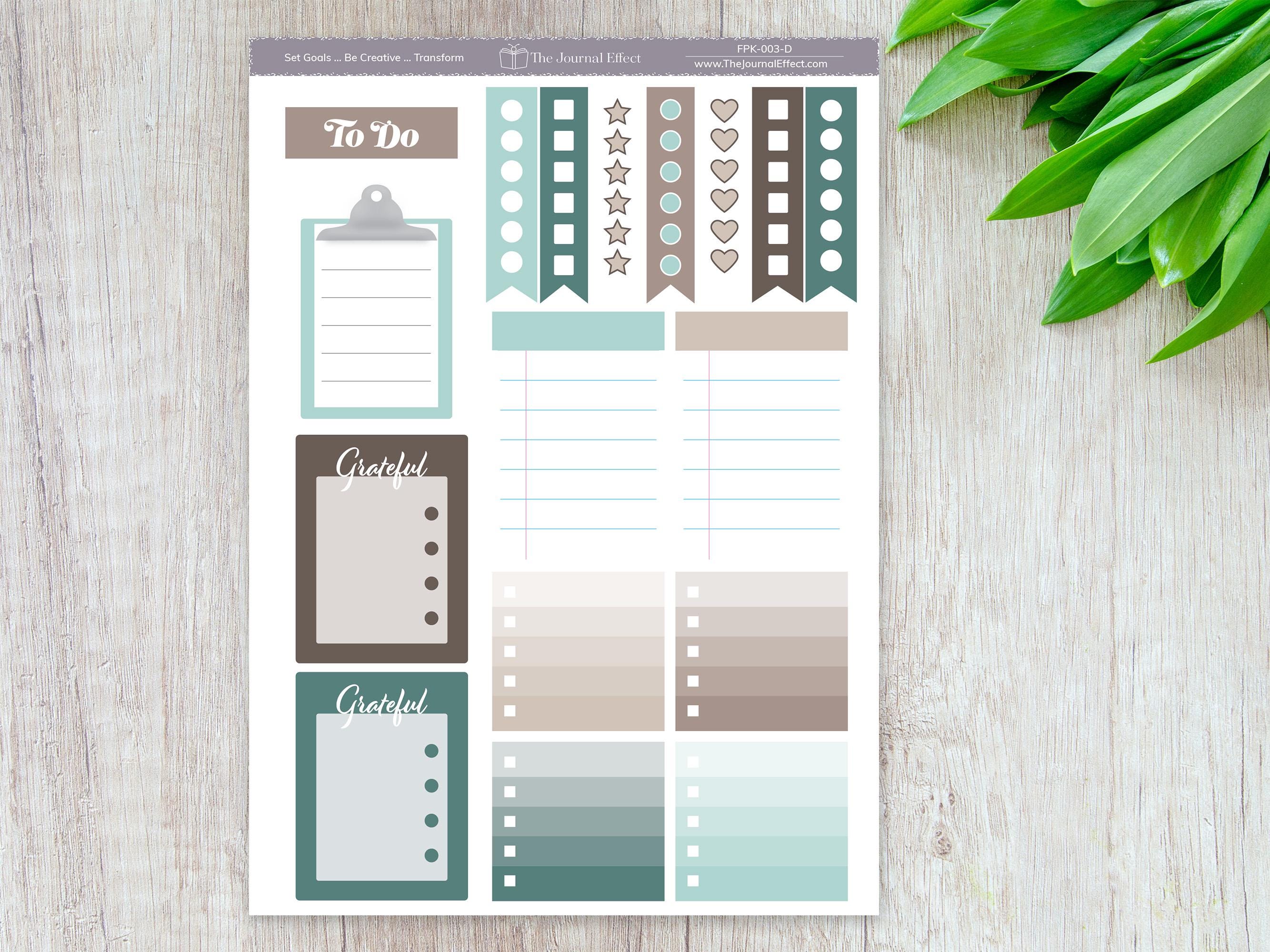Functional Sticker Variety Pack, Label Planner Stickers, Stationery ...