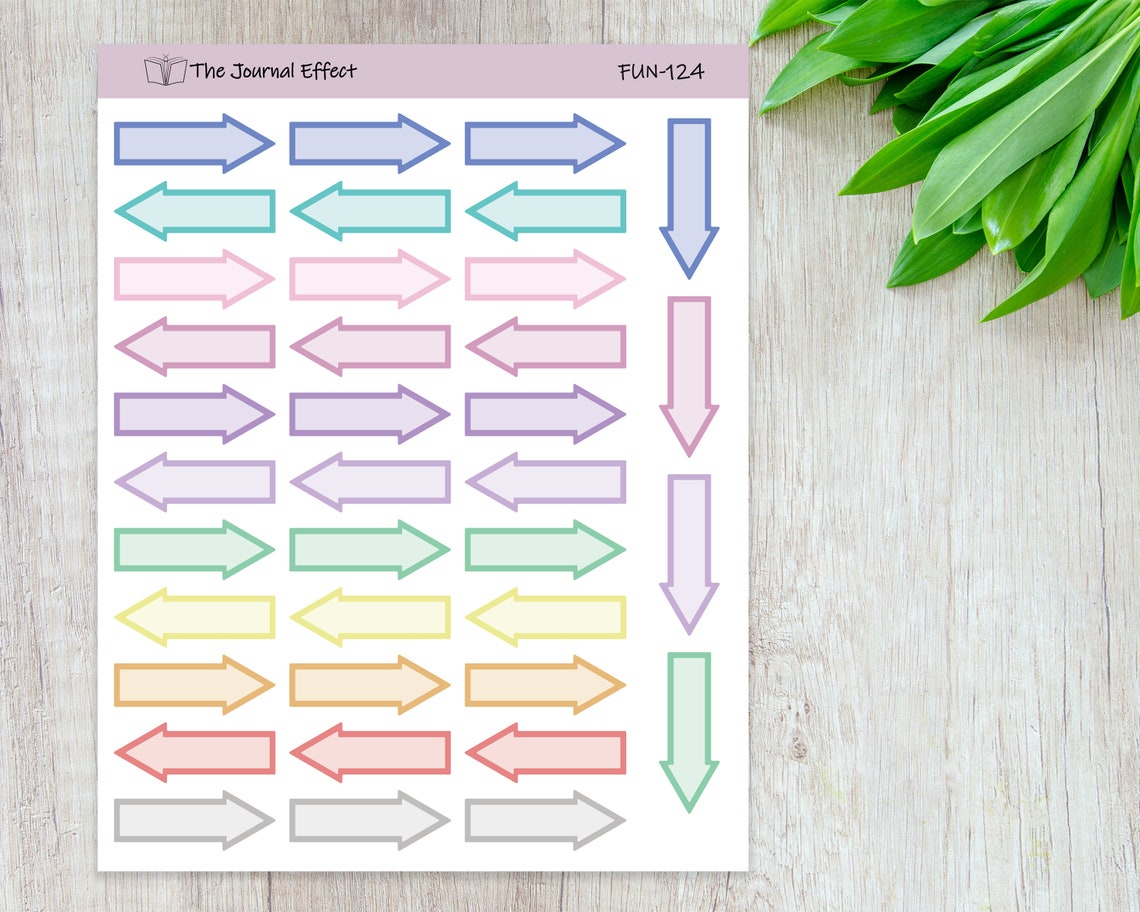 ARROW LABELS Functional Label Planner Stickers for Erin - Etsy
