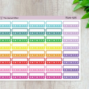 WEEKLY HABIT Tracker, Functional Label Planner Stickers for Erin ...
