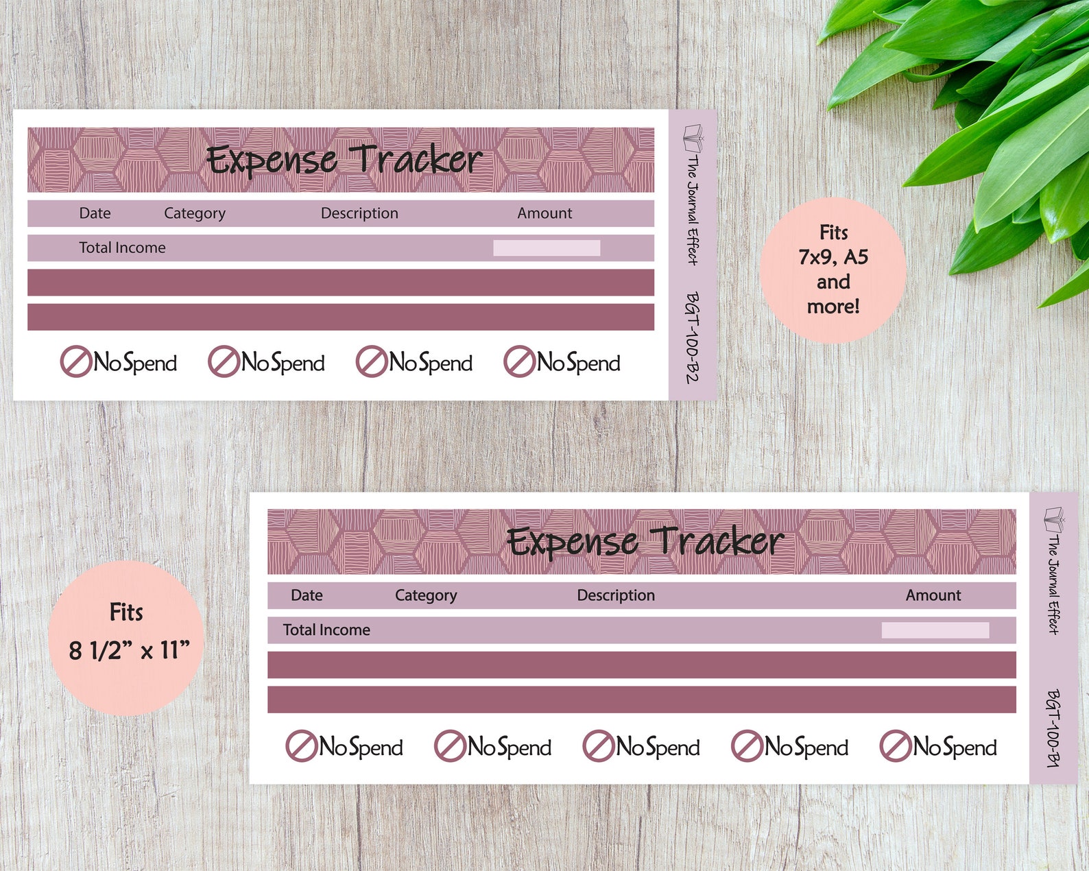 Hexagon Lines Budget Kit, Budget Label Planner Stickers, A5, 7x9 ...