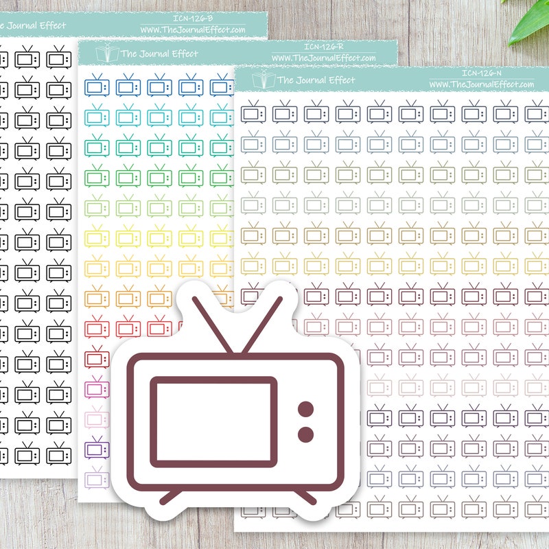 Television Stickers - Etsy