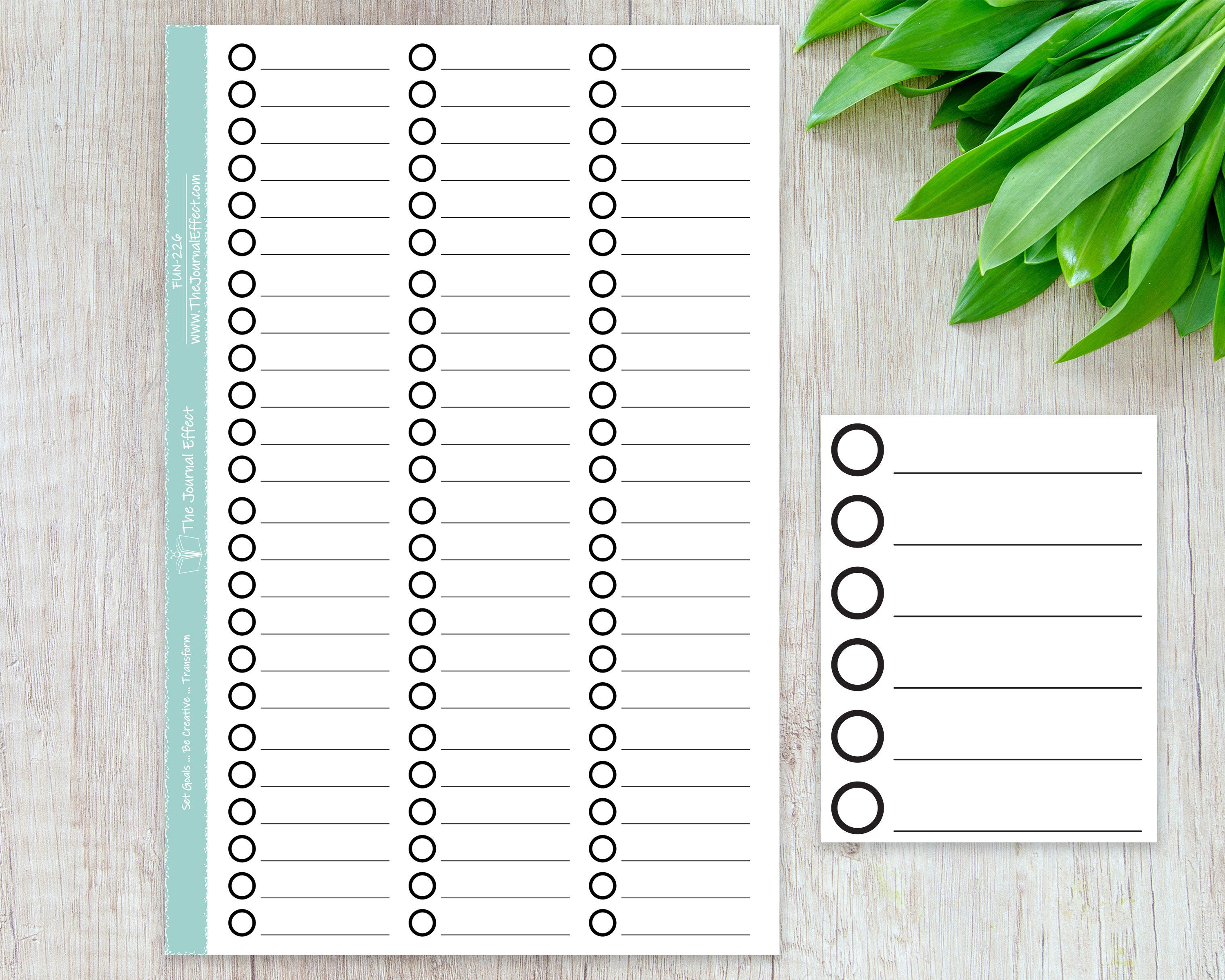 Full Box Circle CHECK LIST Label Planner Stickers for Erin | Etsy