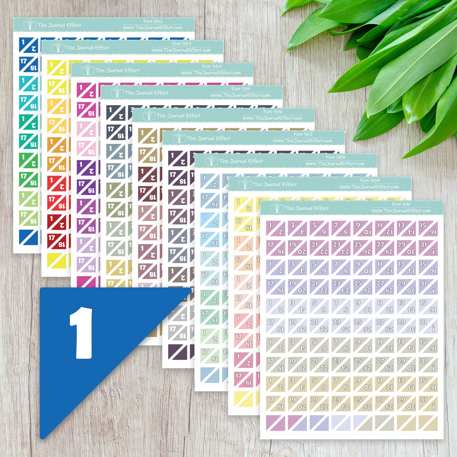 LEFT CORNER Date Stickers, .36" Label Planner Stickers, Functional ...