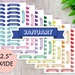 MONTH BANNER Header 2.5" Label Planner Stickers for Erin Condren, Happy ...