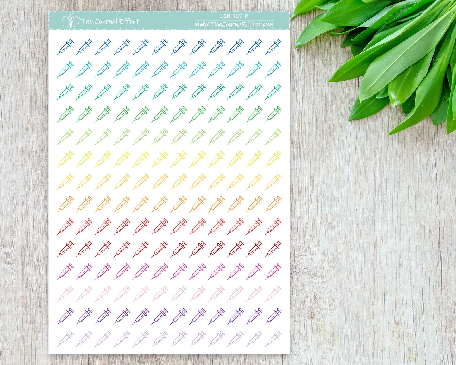 SYRINGE / SHOT, Mini Icon, Label Planner Stickers, Bujo, Functional ...