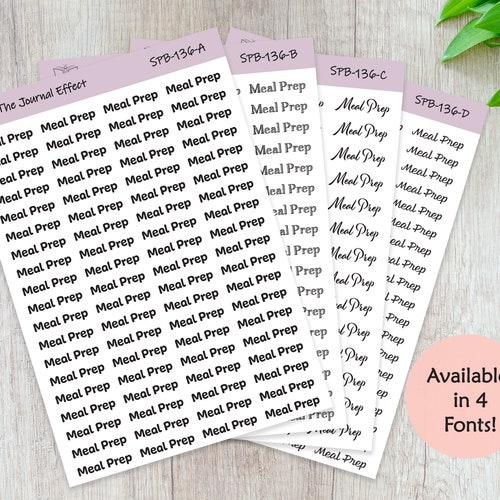 24 Meal Prep Planner Stickers for Erin Condren Life Planner - Etsy
