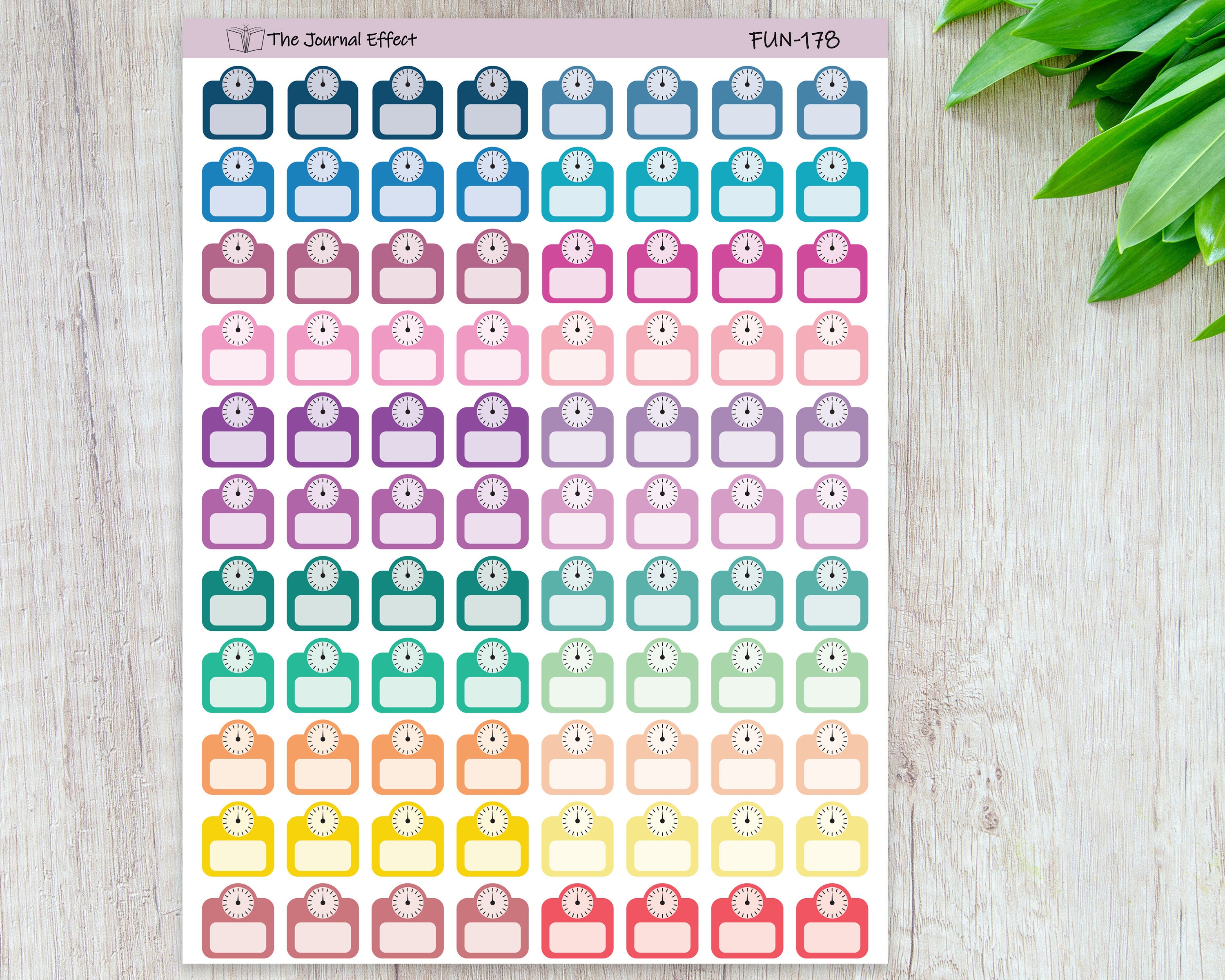 SCALE Weight Tracking Label Stickers, Planner Stickers, FUN-178 - Etsy