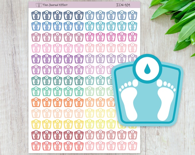 SCALE Weight Tracking Label Stickers - Etsy