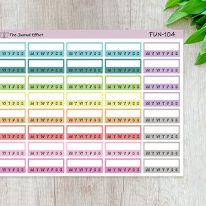 WEEKLY HABIT Tracker, Functional Label Planner Stickers, Functional ...