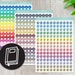 WEEKLY HABIT Tracker Table, Functional Label Planner Stickers for Erin ...