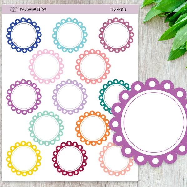 Round Edge Stickers - Etsy