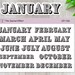 MONTH BANNER Header 2.5 Label Planner Stickers for Erin Condren, Happy ...