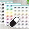 2.5" MONTHLY HABIT Tracker Round, Functional Label Planner Stickers ...