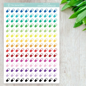 PILL/MEDICINE Mini Icon, Label Planner Stickers, Bujo, Functional ...