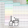 2.5 MONTHLY HABIT Tracker Round, Functional Label Planner Stickers. Fun ...