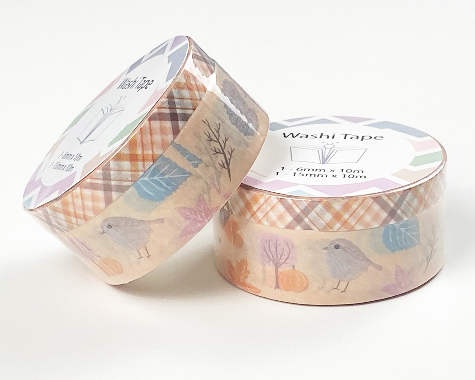 Hello Autumn Orange Fall Washi Tape Set, 6MM & 15MM, K101 - Etsy