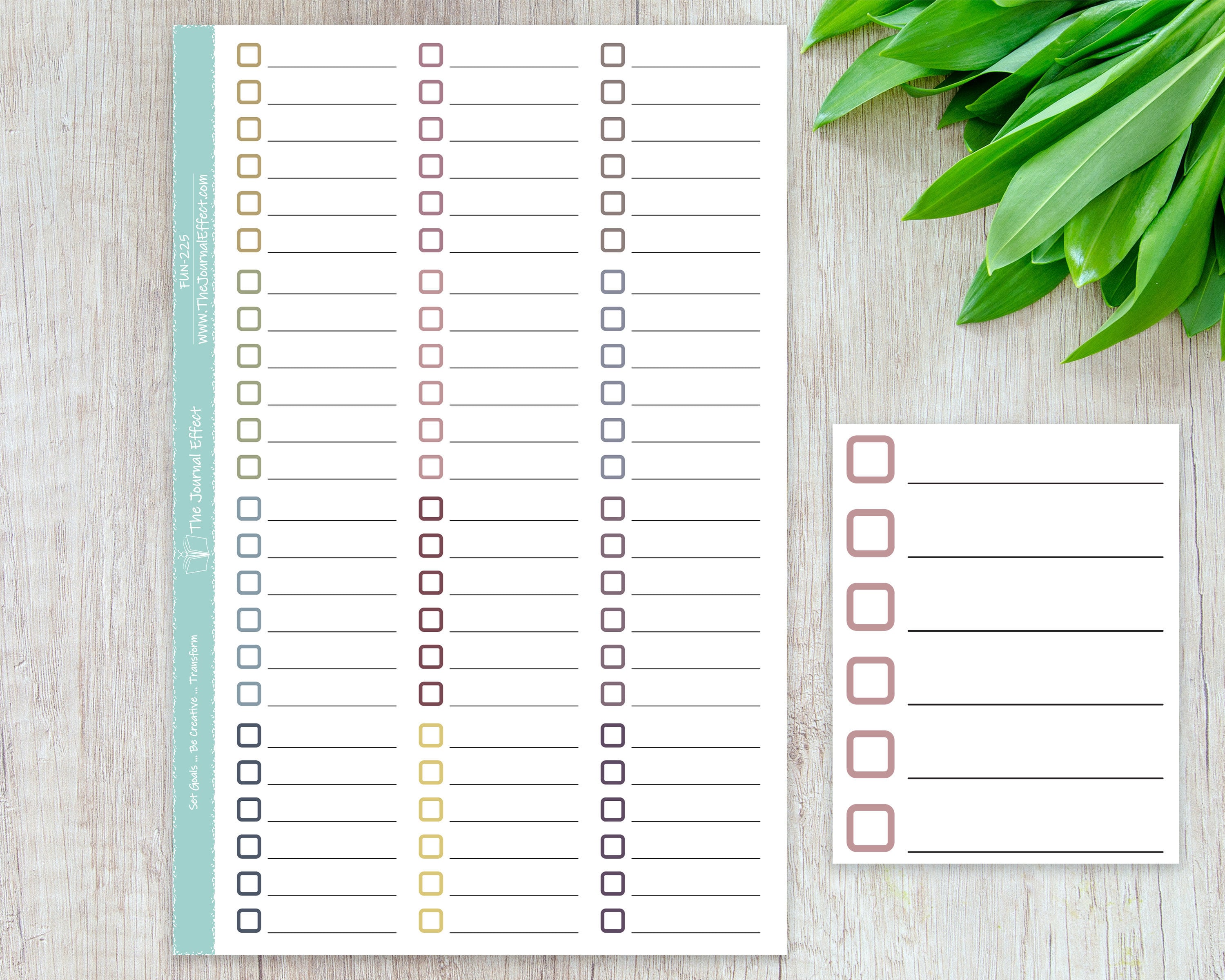 Full Box, Square CHECK LIST, Label Planner Stickers, Stationery ...