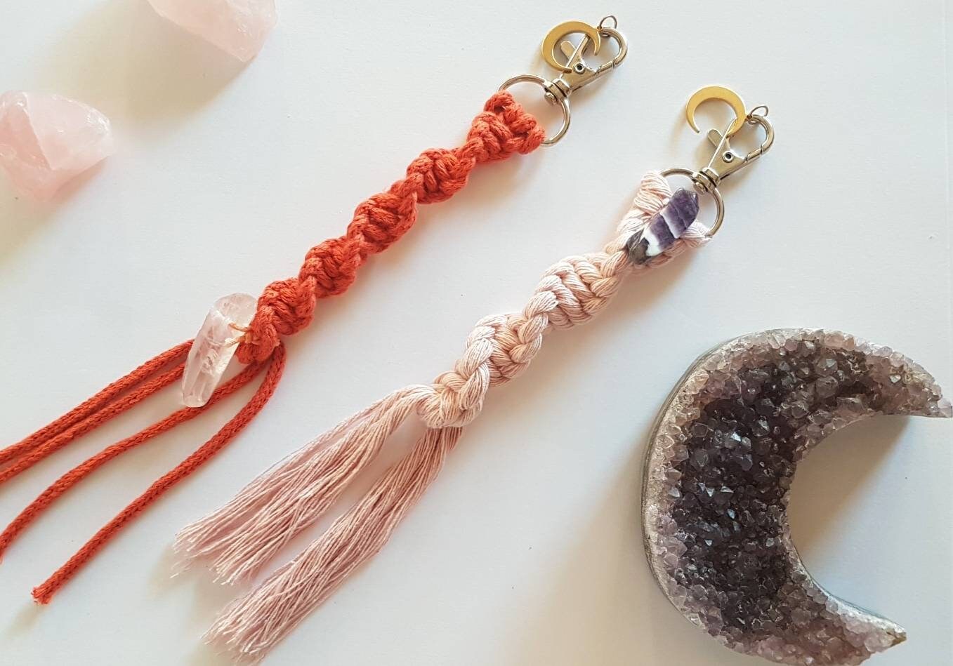 Create your own crystal keyring / starter kit / DIY keyring | Etsy