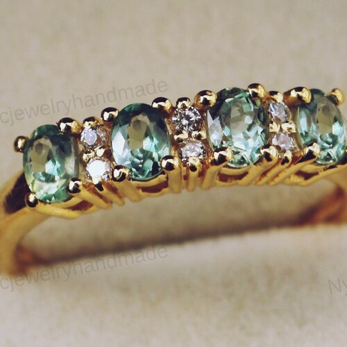 Unique Natural Alexandrite Ring Certified Alexandrite With - Etsy