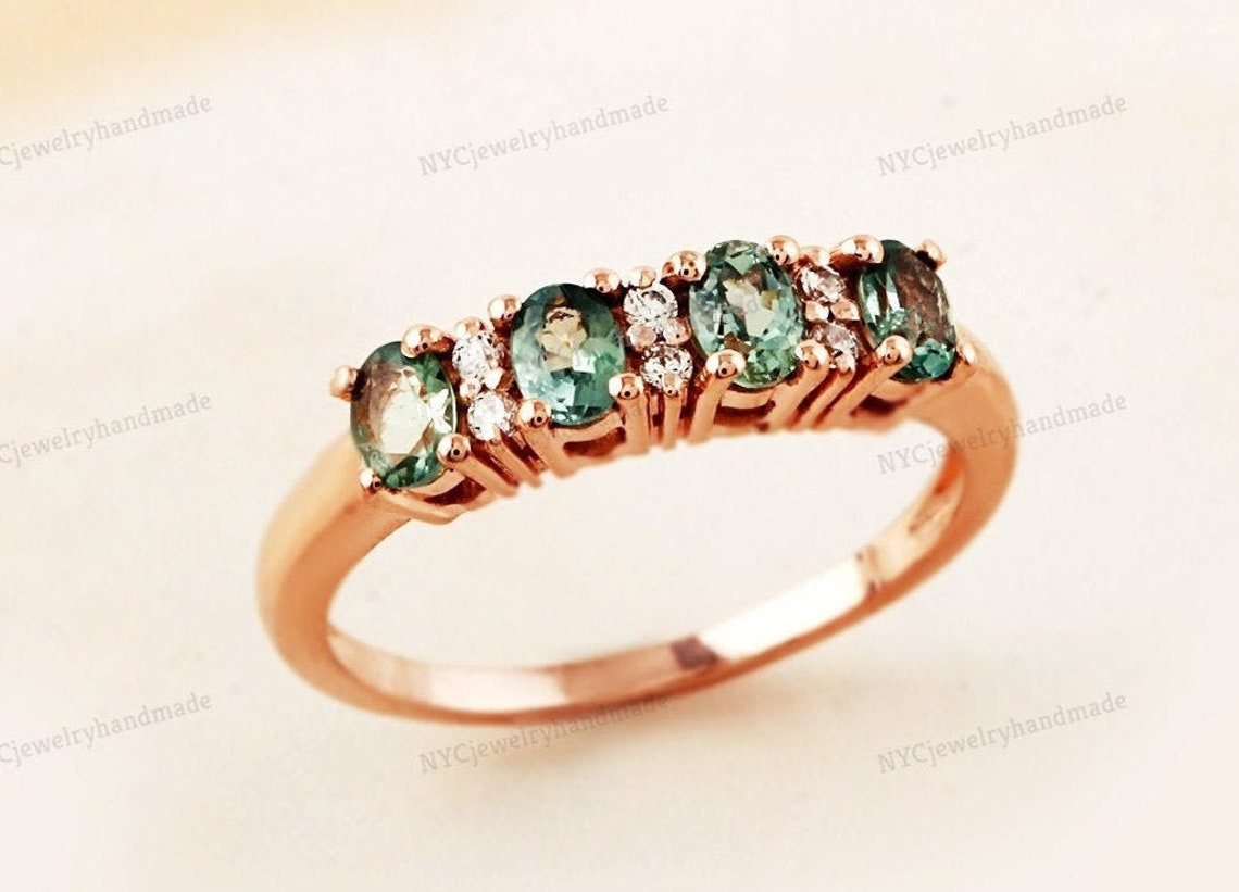 Unique Natural Alexandrite Ring Certified Alexandrite With - Etsy