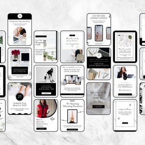 Black and White Pinterest Pin Templates Editable Pinterest Pin Template ...