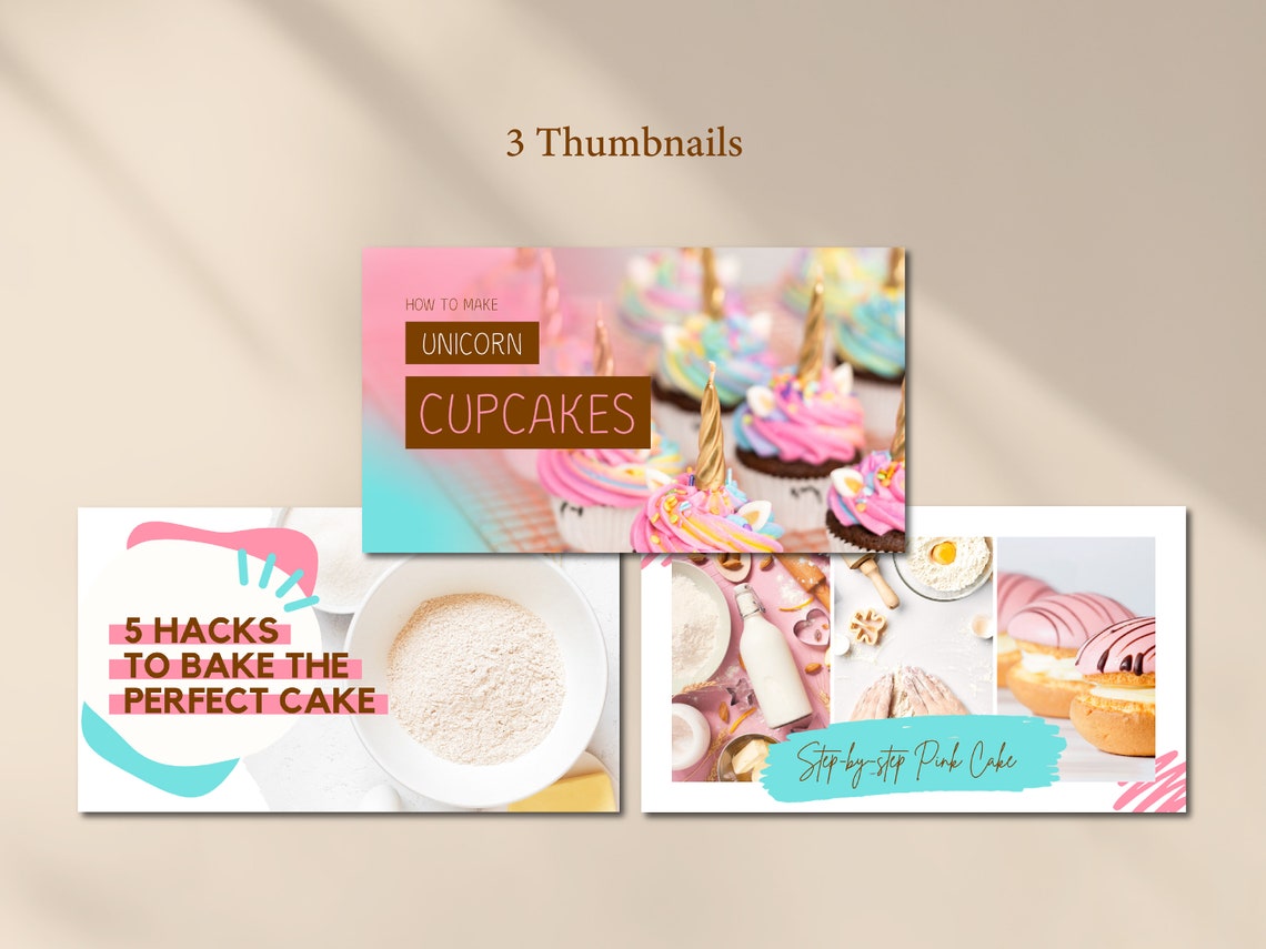 Youtube Bakery Branding Kit Personalized Banner, Intro, Outro ...