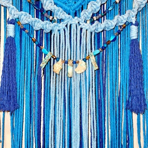 Macrame Wall Hangers With Added Crystals and Stones - Handmade Art With ...