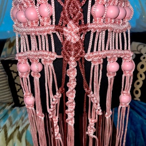 Handmade Greece Inspired Metallic Rose Macrame Cover Dress Adjustable ...