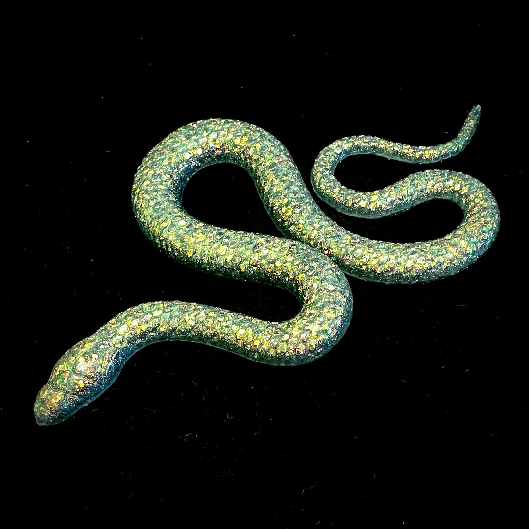 Psychedelic Glitter Snakes - Several Colors Available - Handmade ...