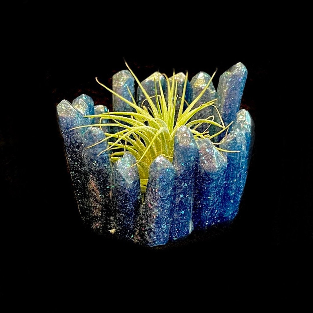 Colored Crystal Pots Glowing Glitter Mini Dishes Crystal Lovers Planter ...