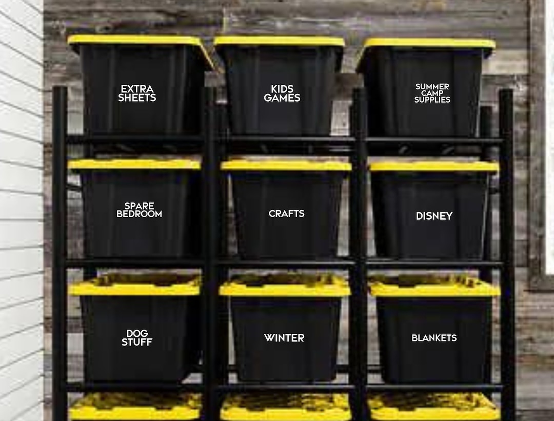 Custom Storage Labels: Waterproof Home & Garage Organization - Etsy
