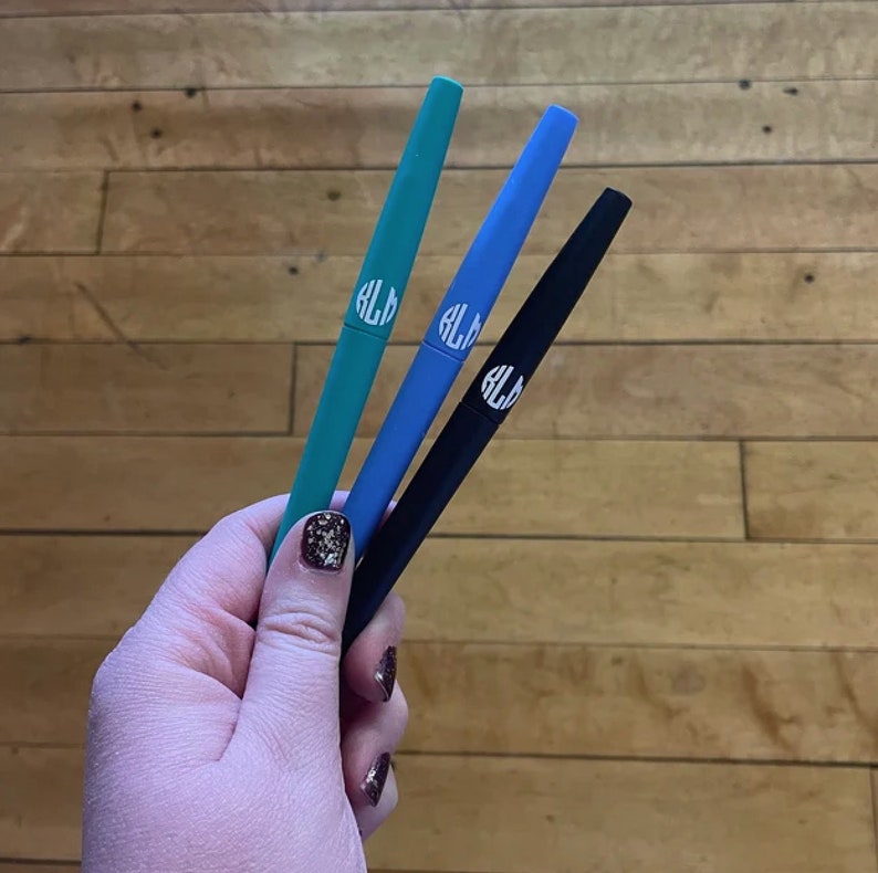 Monogram for Pens Pencils Highlighters Small Monogram Vinyl - Etsy